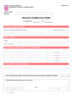 Obrazac PR-PD – Prijava poreza na dobit